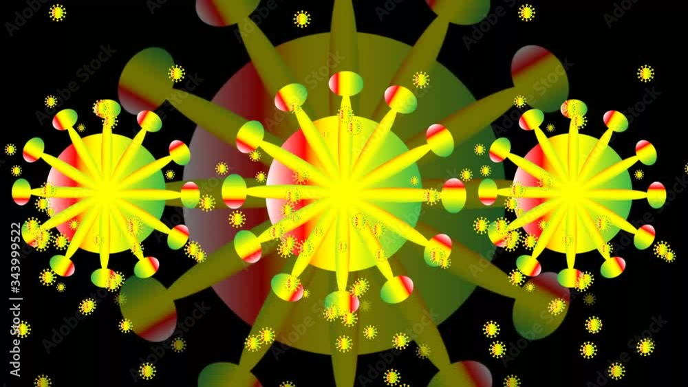 Visual illusions, moving waves. Psychedelic abstraction for hypnosis ...