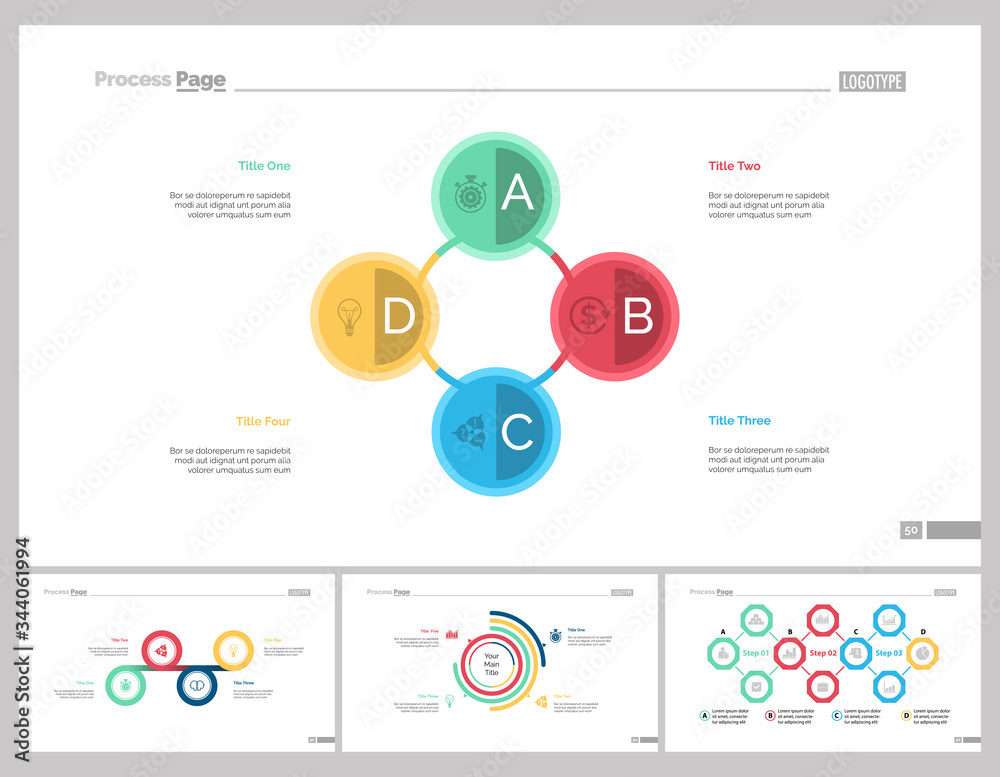 Infographic design set can be used for workflow layout, diagram, report ...