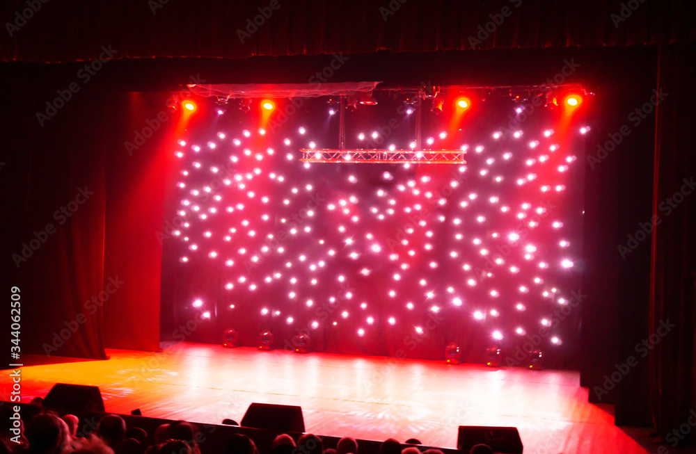 Theatre Stage Lights Background