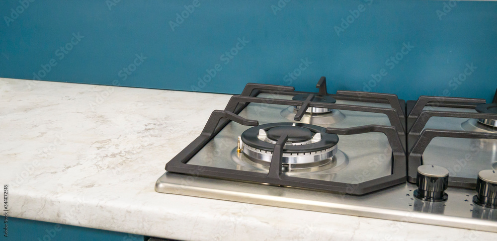 Modern Gas stove wok burner for a large pan . Double gas burner wok ...