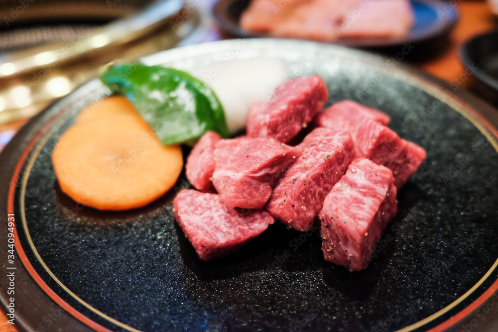 Red meat, which is a good grade beef from Takayama in Japan. HIDA BEEF ...