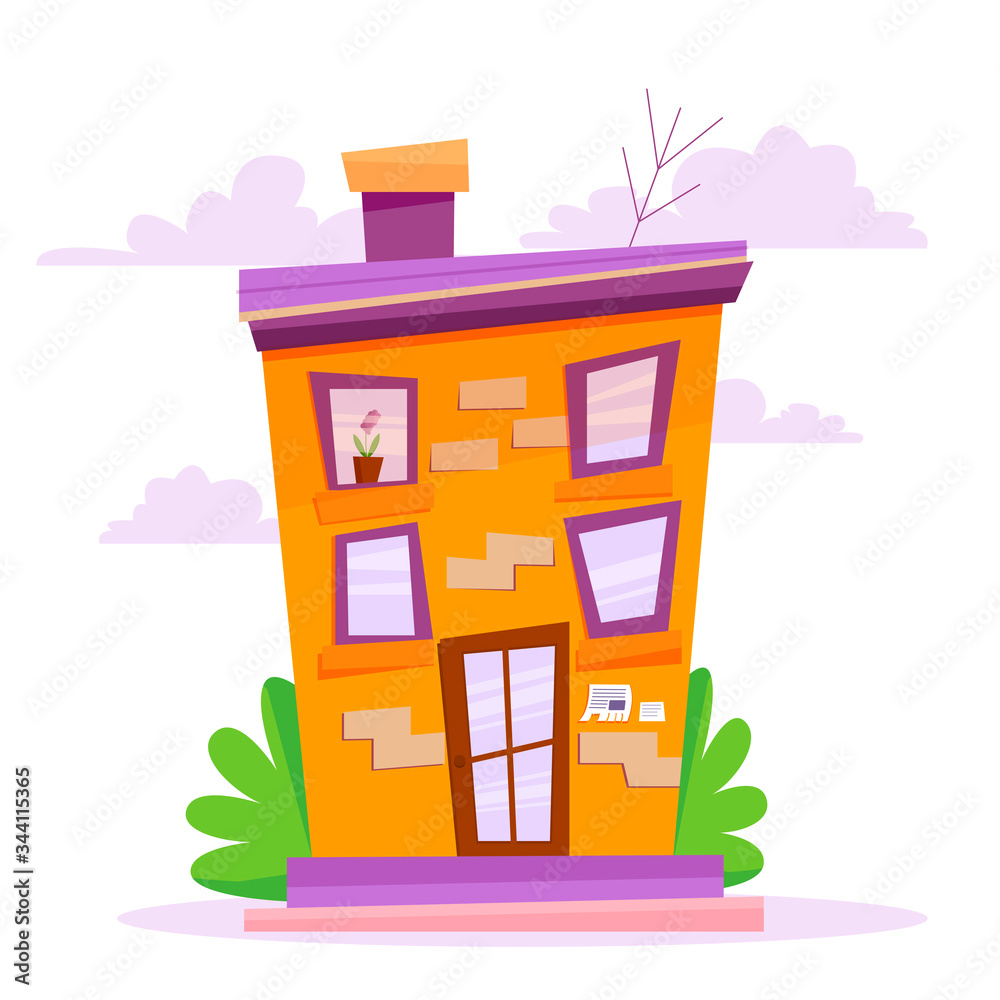 Fixer upper home renovation before and after. Old run-down house ...