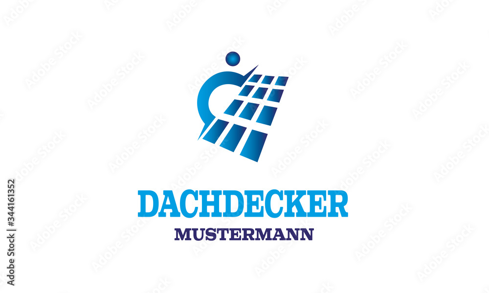 Dachdecker Logo Bedachungen Logo Stock Vector | Adobe Stock