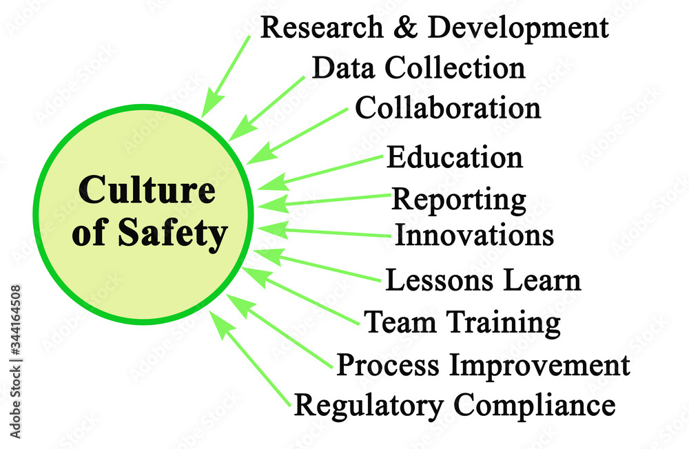 Ten Components of Culture of Safety Stock Illustration | Adobe Stock