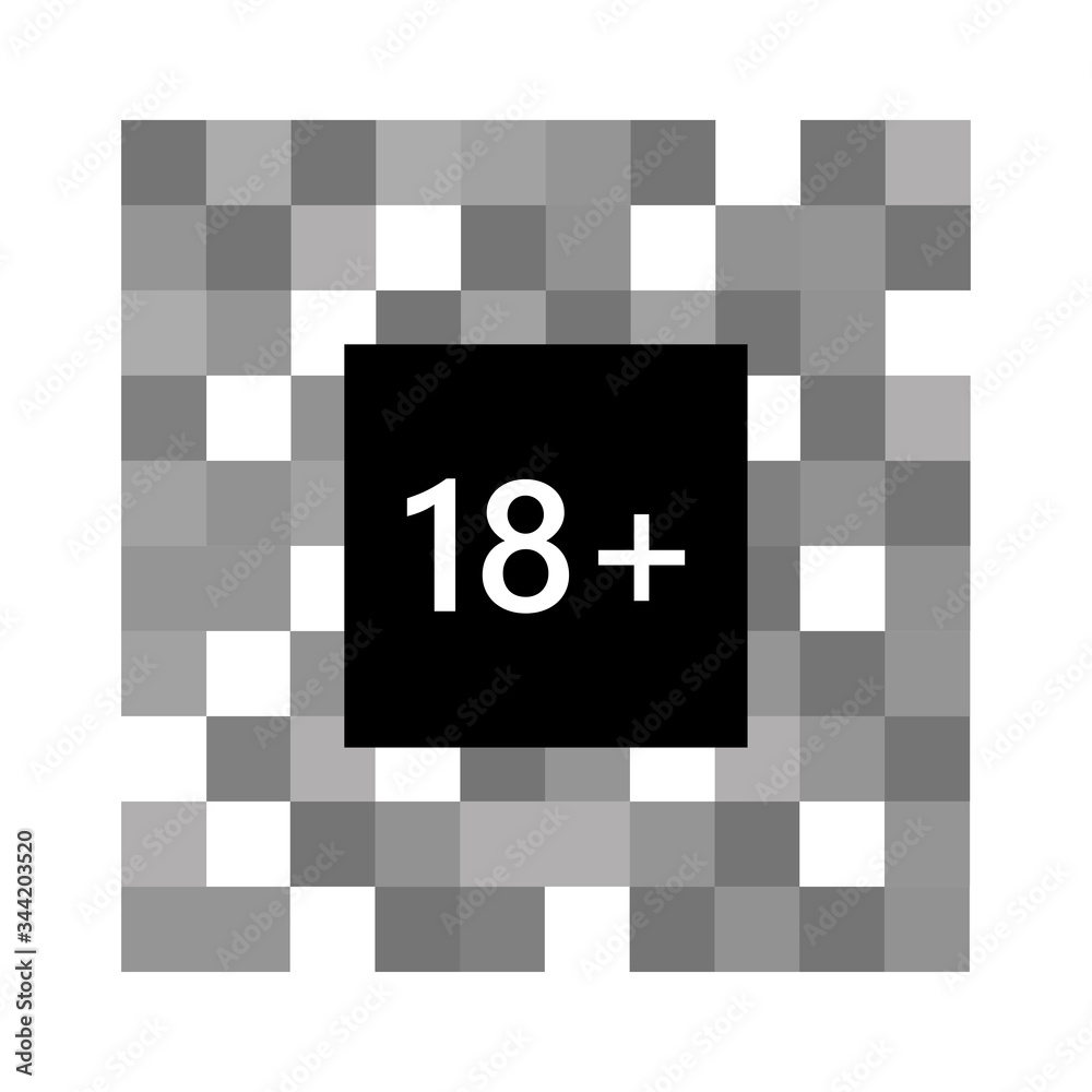 Censored pixel effect. Censor blur effect for sensitive content. Pixel ...