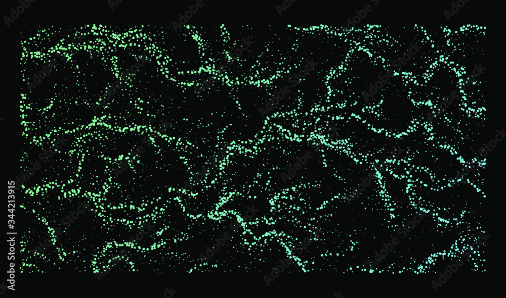 Dotted Surface Made With Generative Art Algorithm Perlin Gradient Simplex Noise For Texture