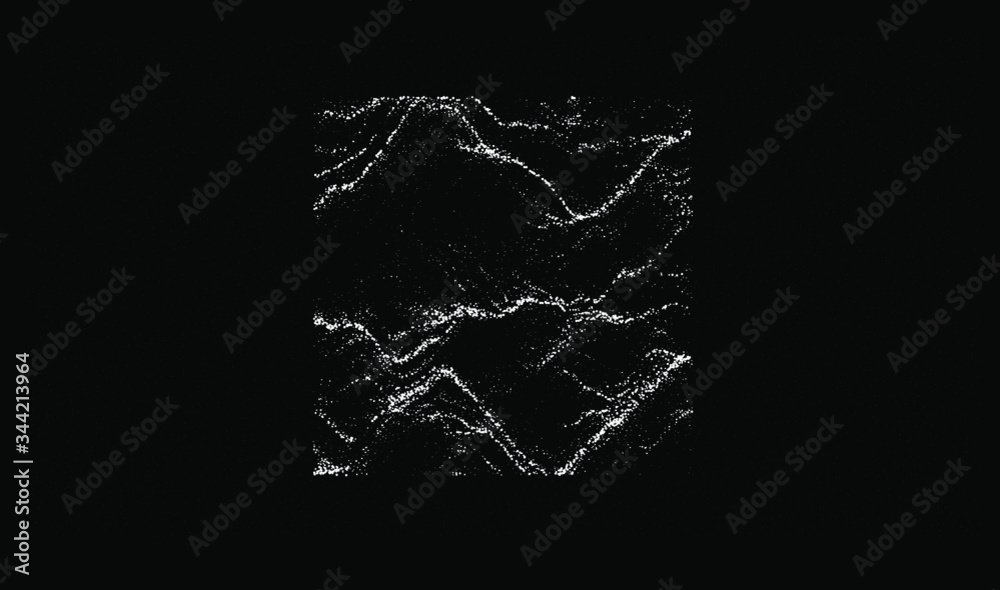 Dotted surface made with Generative art algorithm - Perlin gradient simplex noise for texture ...