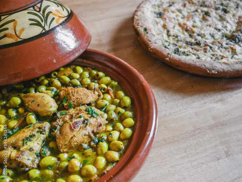 Algerian traditional dish: Tadjine Zitoun Photos | Adobe Stock
