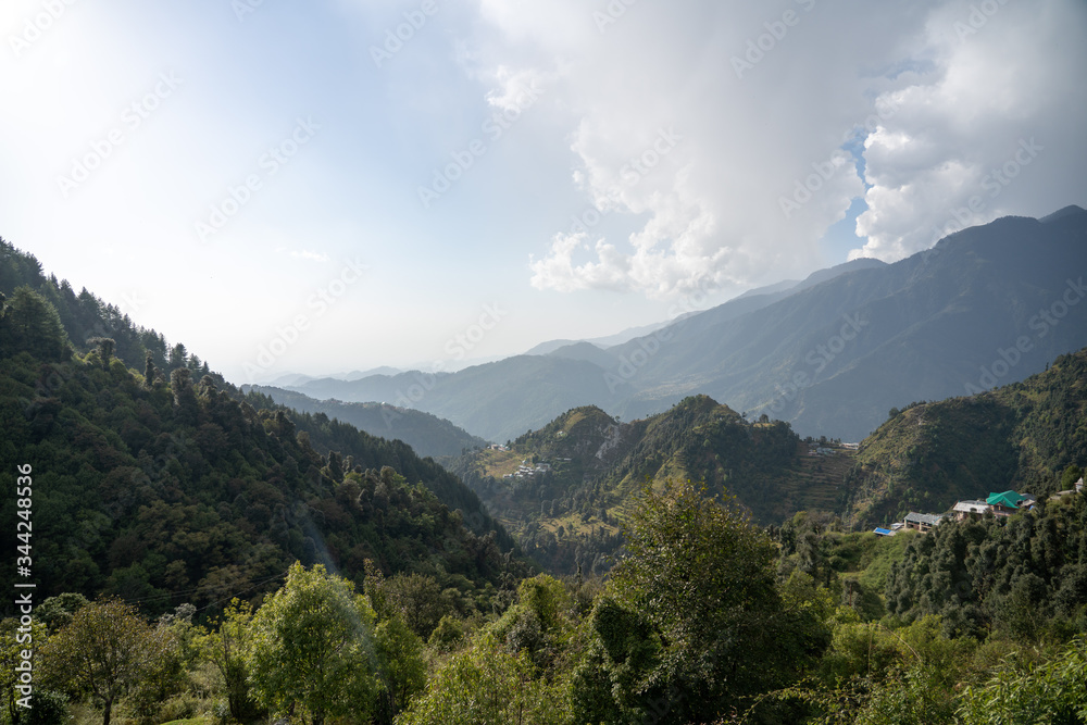 Triund Trek in McLeod Ganj North India Peak nature views Stock Photo ...