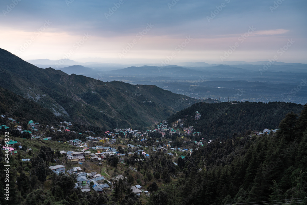 Triund Trek in McLeod Ganj North India Peak nature views Stock Photo ...