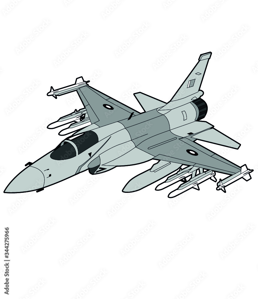 JF-17 Thunder Fighter Jet of Pakistan Air Force with SD-10 air to air ...