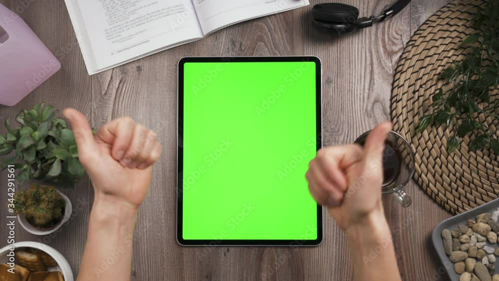 Hand tap on the icon on touchscreen of the big screen of the tab, then ...