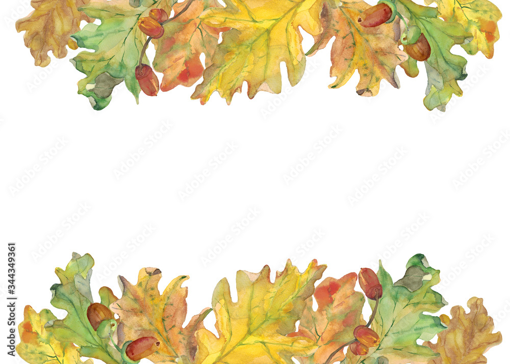 Oak Leaf Border Clip Art