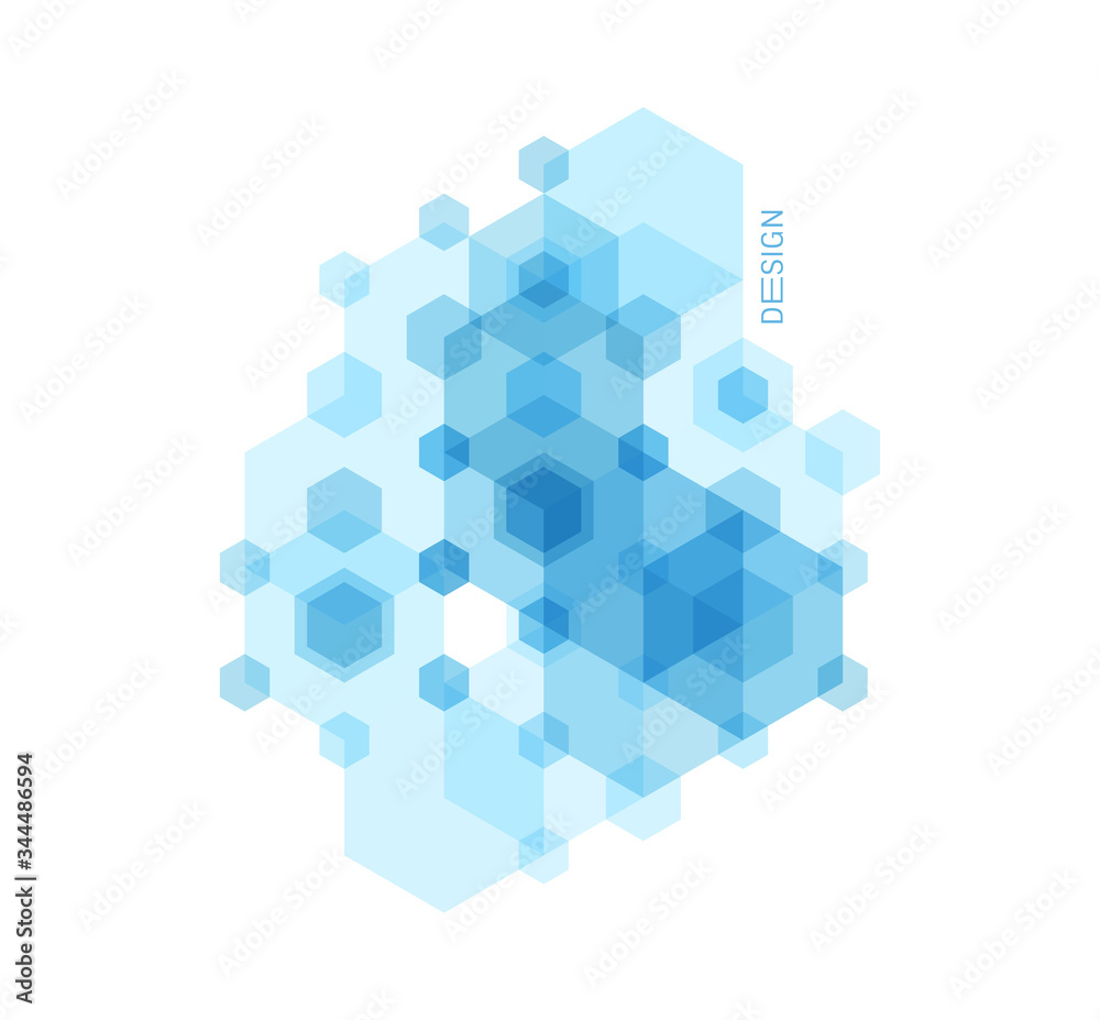 Abstract geometric background with transparent colored figures ...