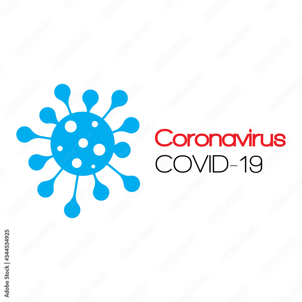 Covid-19 Coronavirus concept, world pandemic symbol. vector isolated ...