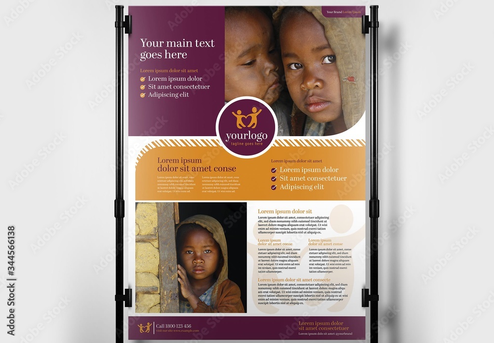 Banner Layout for Charity and Non Profit Services Stock Template ...