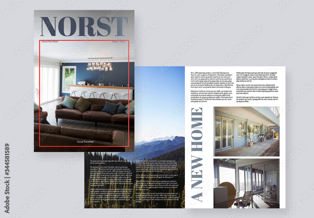 Real Estate Book Layout Stock Template | Adobe Stock