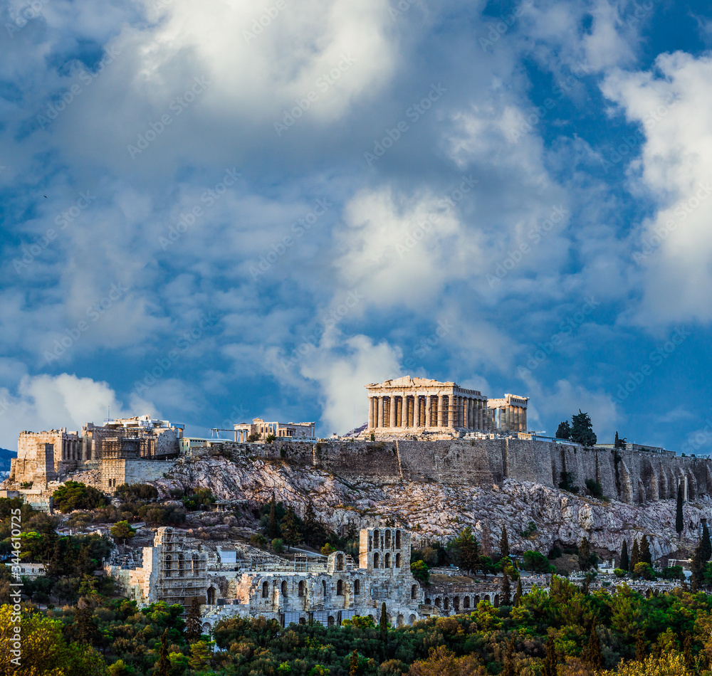 Parthenon, Acropolis of Athens, the symbol of Greece Stock Photo ...