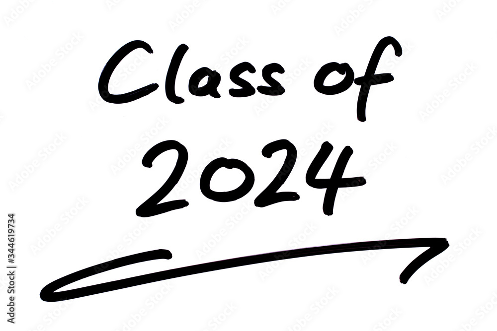 Class of 2024 Stock Illustration | Adobe Stock