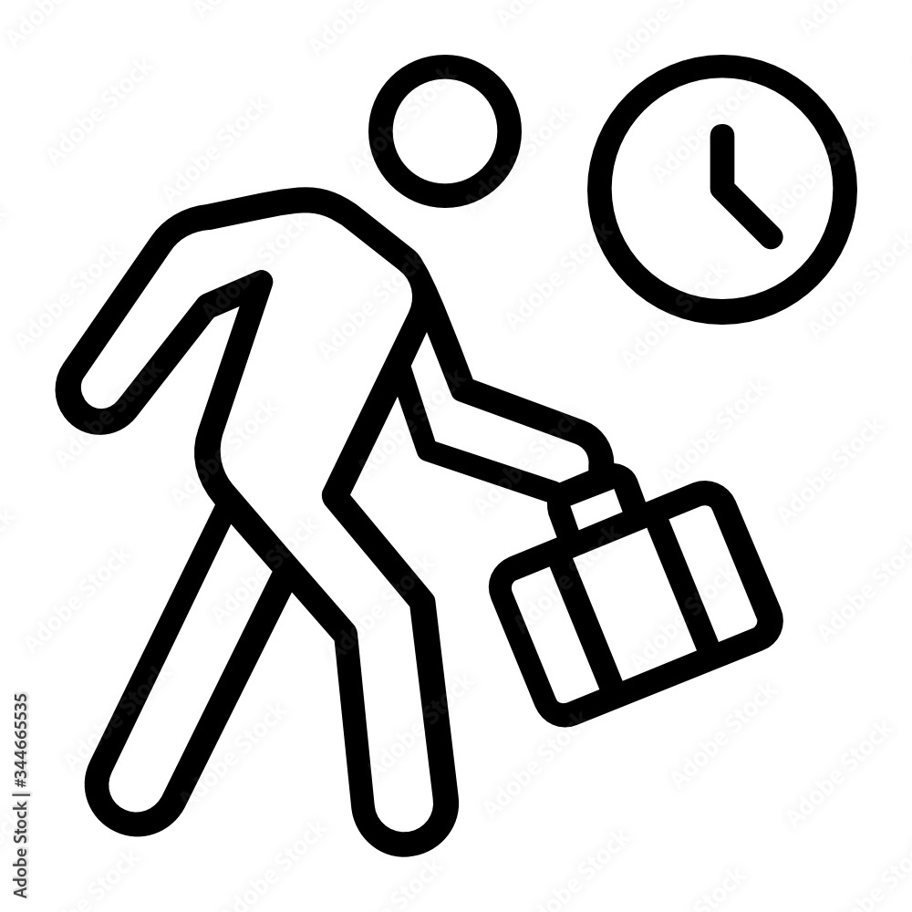 Layoff Concept, Temporary suspension of an Employee Vector Icon Design ...