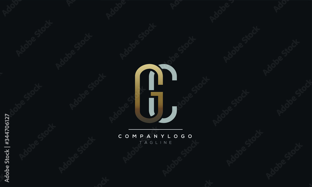 GC Letter Logo Design Icon Vector Symbol Stock Vector | Adobe Stock