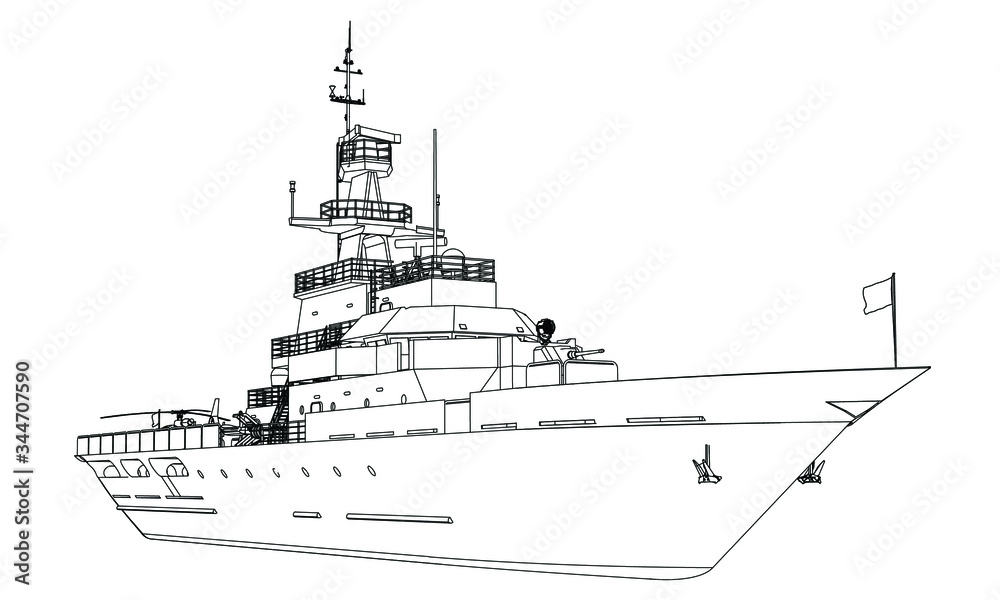 Navy Ship Outline
