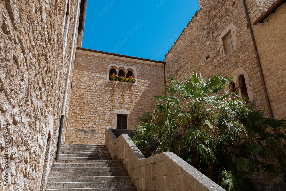 Veroli, Frosinone, Lazio. The abbey of Casamari. It is one of the most ...