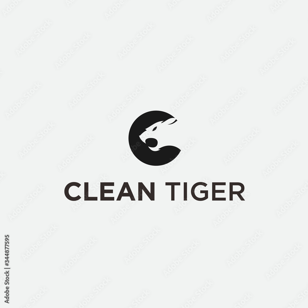 c tiger logo / tiger vector Stock Vector | Adobe Stock