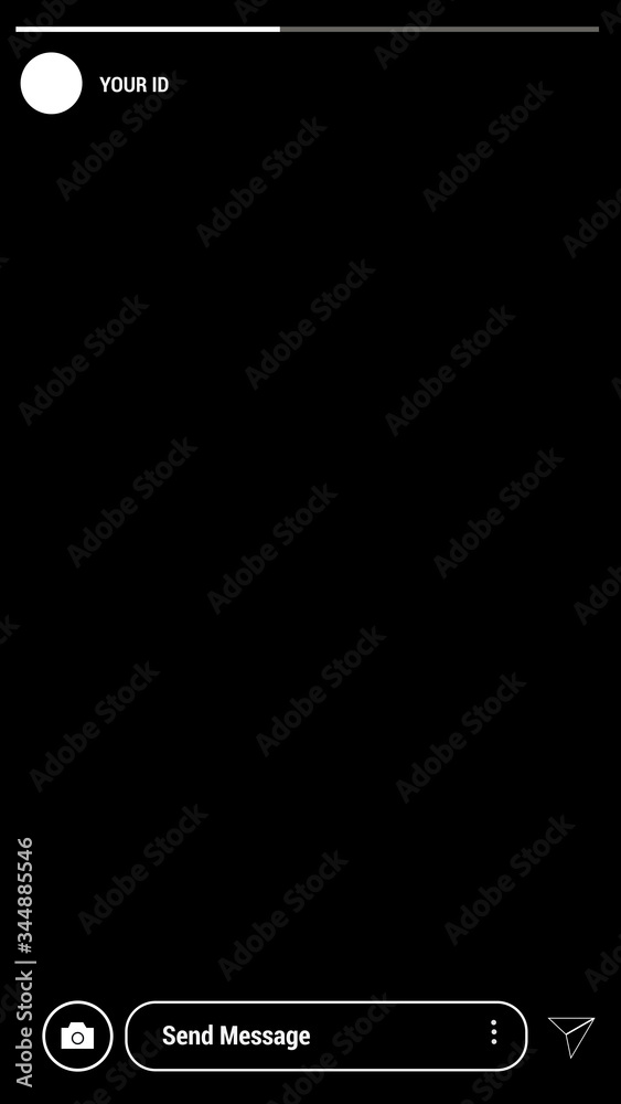 Instagram, stories Interface. Social Media Vector Illustration Stock Vector | Adobe Stock