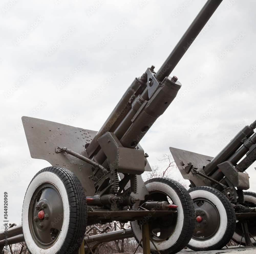 Soviet howitzers (Second World War period) Stock Photo | Adobe Stock
