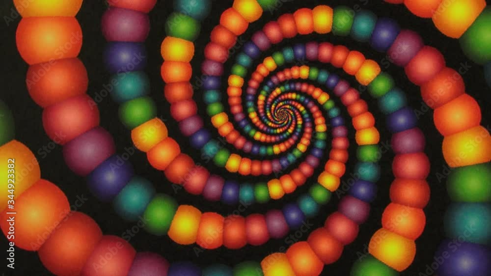 Spiral Color Wheel Of Beads Memorizing Spiral Wheel Of Colors Stock ...