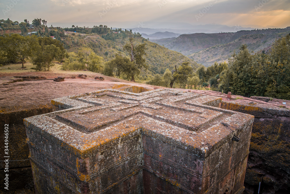 ancient lalibela church ruins in Ethiopia Stock Photo | Adobe Stock