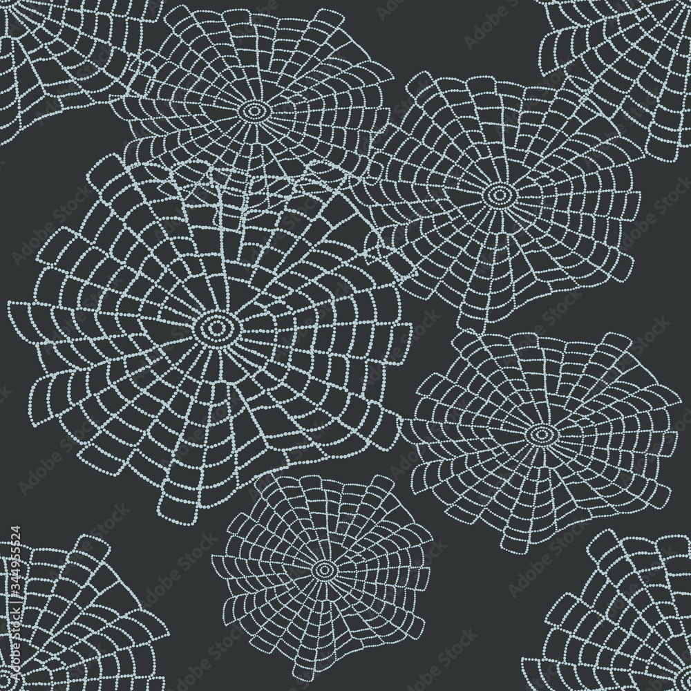seamless texture with a spider web Stock Vector | Adobe Stock