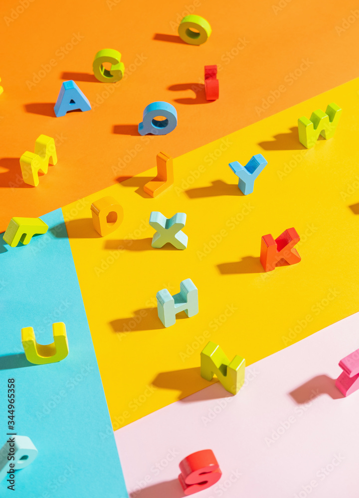 Colorful Letters/Numbers Stock Photo | Adobe Stock