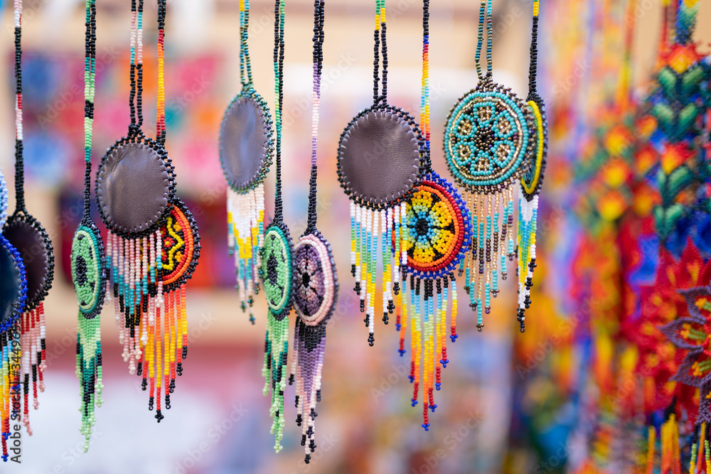 Mexican indigenous Nahuatl jewelry Stock Photo | Adobe Stock