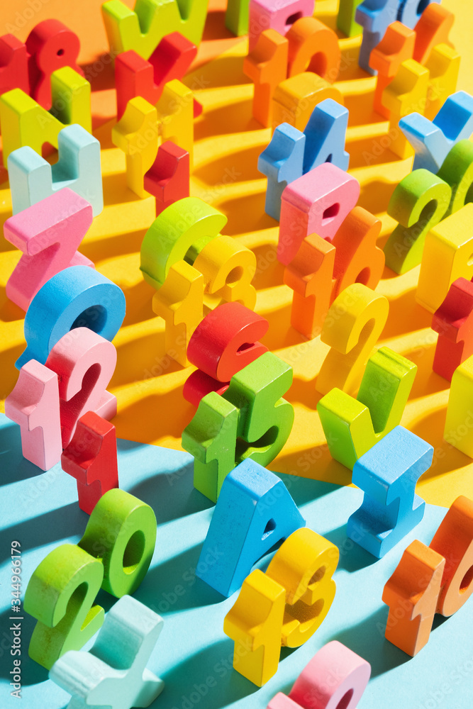 Colorful Letters/Numbers Stock Photo | Adobe Stock