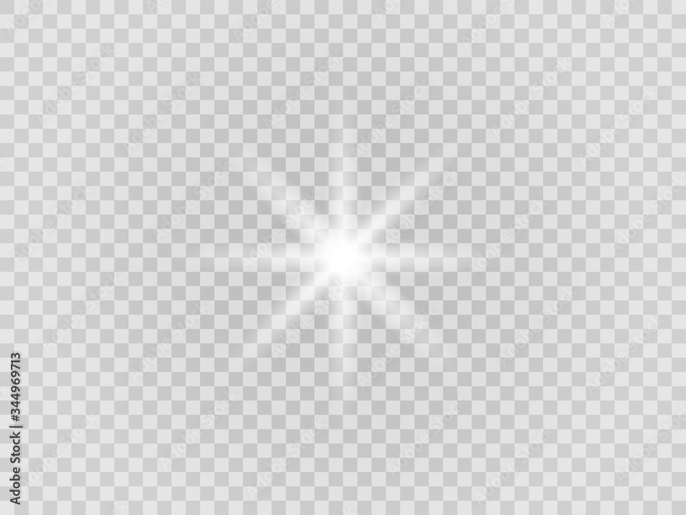 Vector png glowing light effect. Shine, glare, flare, flash ...