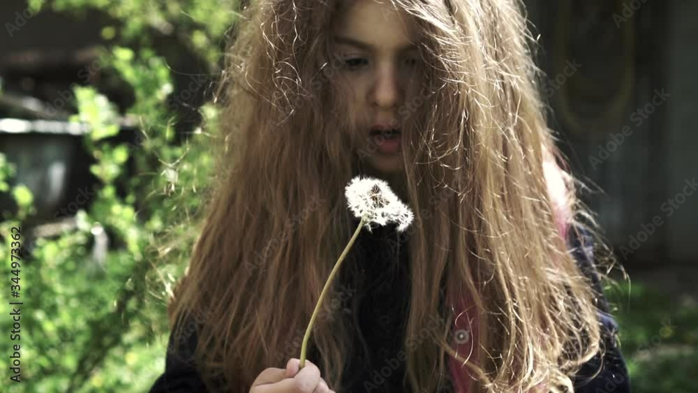 Upset child. Little girl grumpy. Child abuse concept. Tears on the face ...