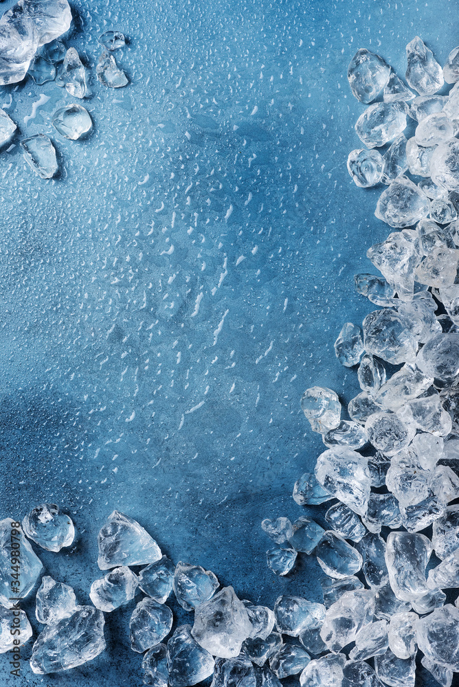 Different crystals of ice Stock Photo | Adobe Stock
