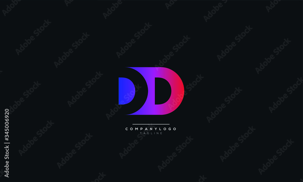 Letter DD Logo Design Icon Vector Symbol Stock Vector | Adobe Stock