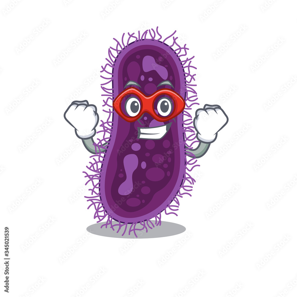 A cartoon character of lactobacillus rhamnosus bacteria performed as a ...