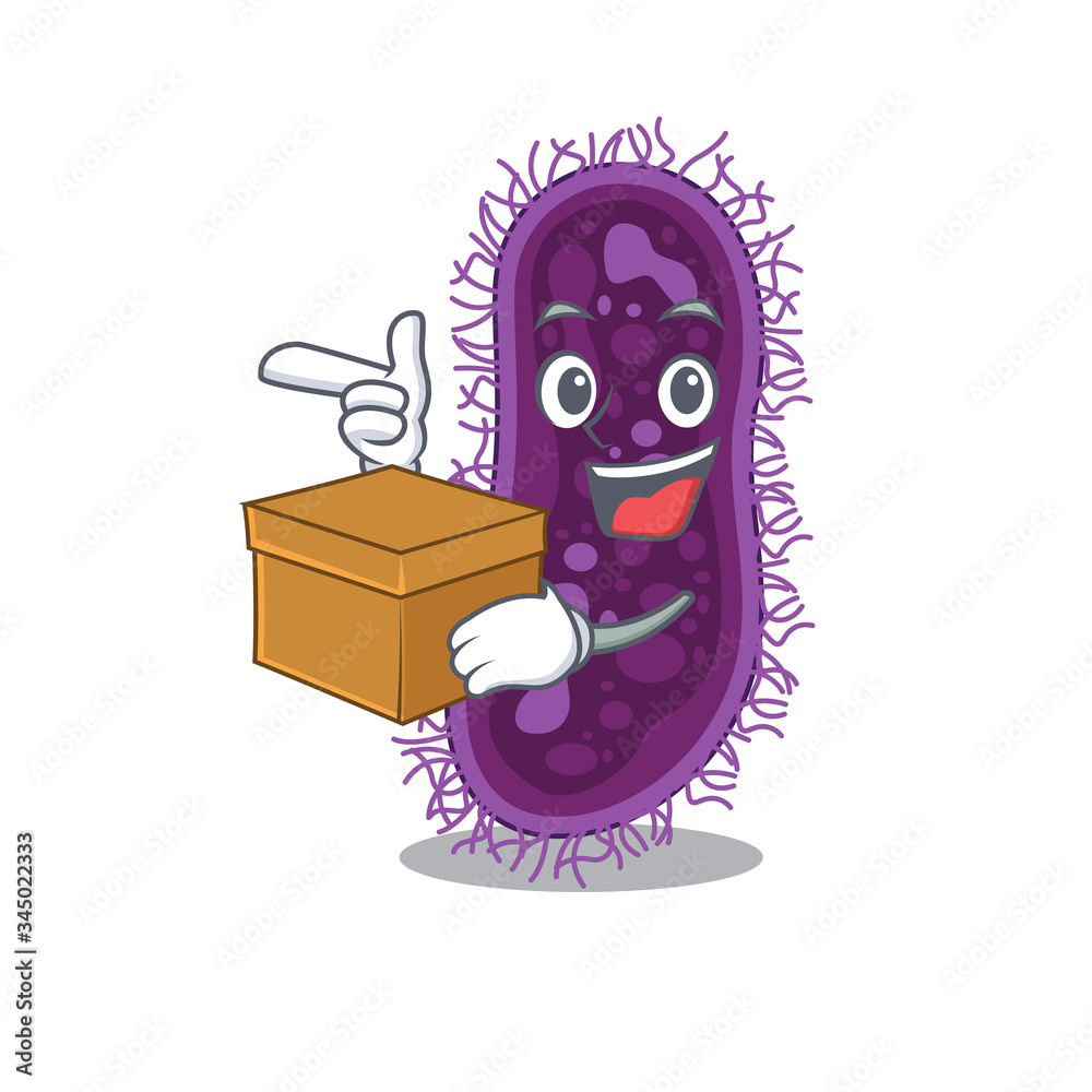An picture of lactobacillus rhamnosus bacteria cartoon design concept ...
