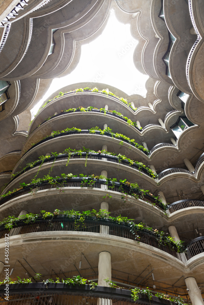 Interior View, The Hive, called Dim Sum Basket Building, at Nanyang ...