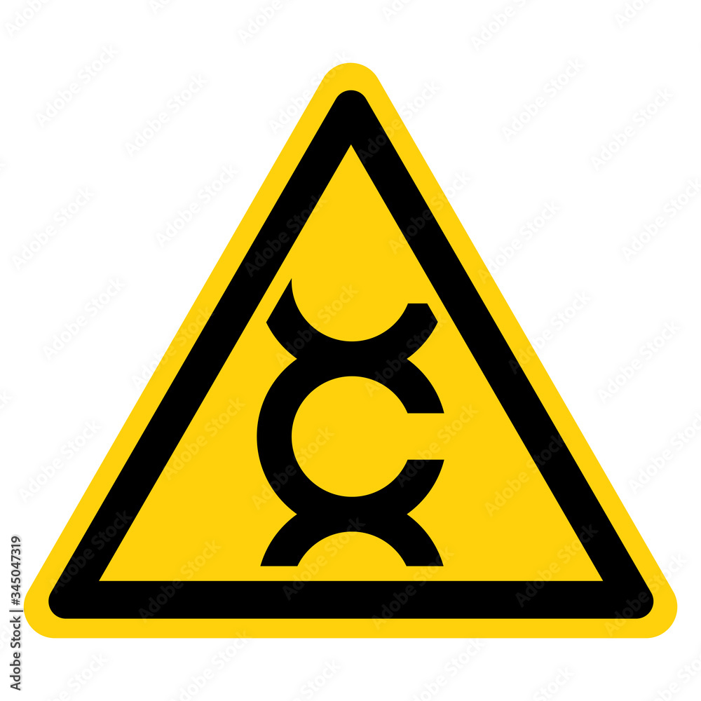 Warning Carcinogen Symbol Sign ,Vector Illustration, Isolate On White ...