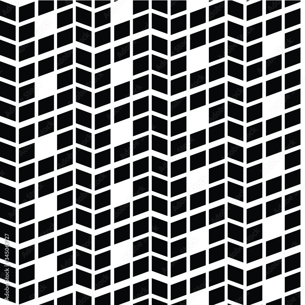 abstract architecture background with blocks bricks and windows black ...