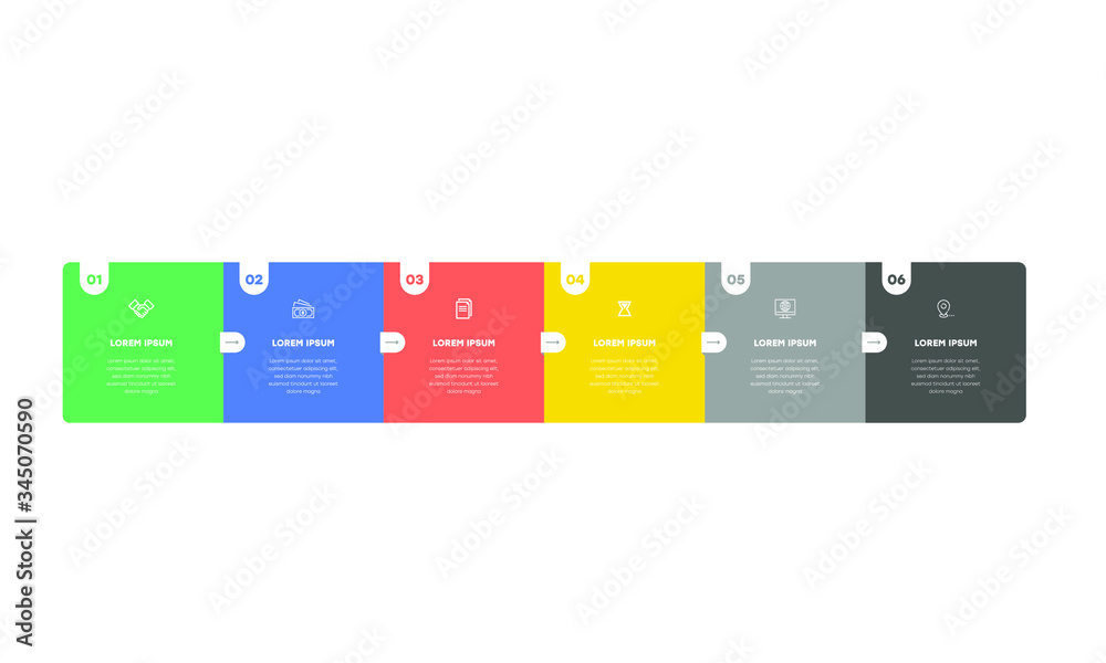 Infographic. Vector Infographic design template with icons and 6 ...