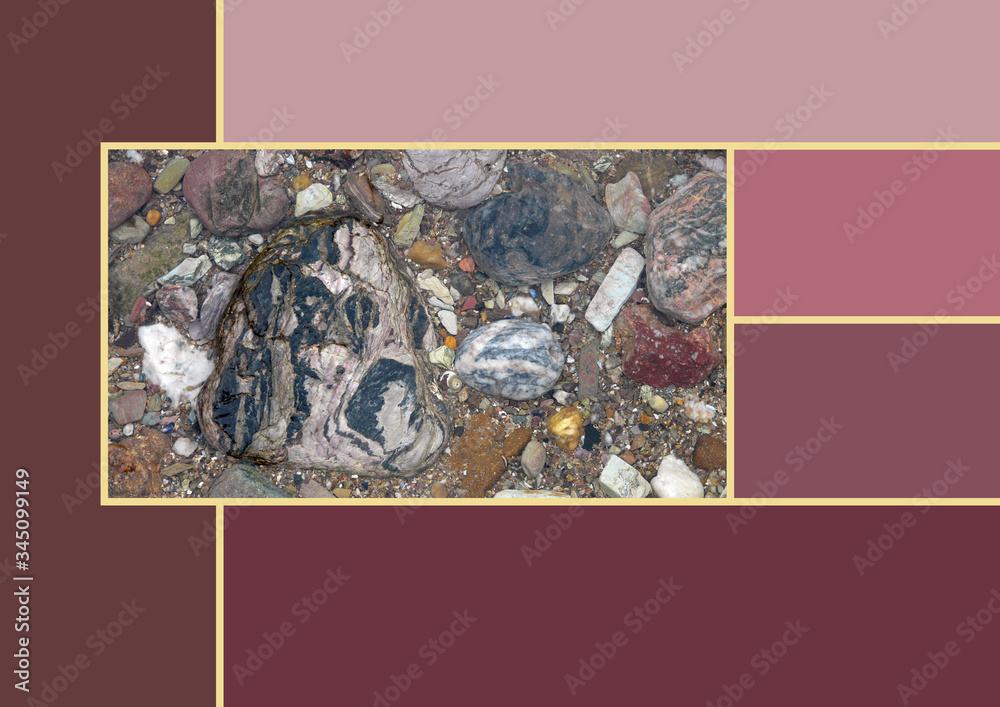 Palette nuancier Trend 2021 Color couleur grenat vieux rose cailloux ...