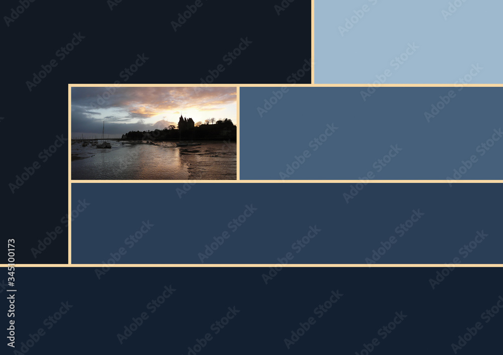 Palette nuancier Trend 2020 Color couleur bleu coucher de soleil blue ...
