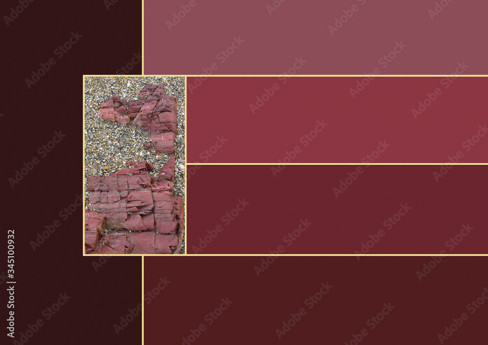 Palette nuancier Trend 2020 Color couleur grenat vieux rose cailloux ...