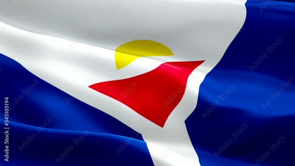 Saint Martin waving flag. National 3d Saint Martin flag waving. Sign of ...